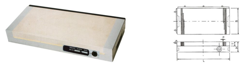 PMCC permanent magnetic chucks (round type)_drawing