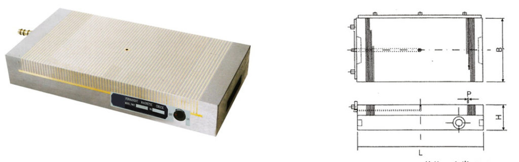 PMCC permanent magnetic chucks (round type)_drawing