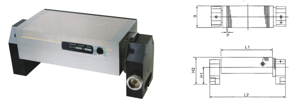 PMCC permanent magnetic chucks (round type)_drawing